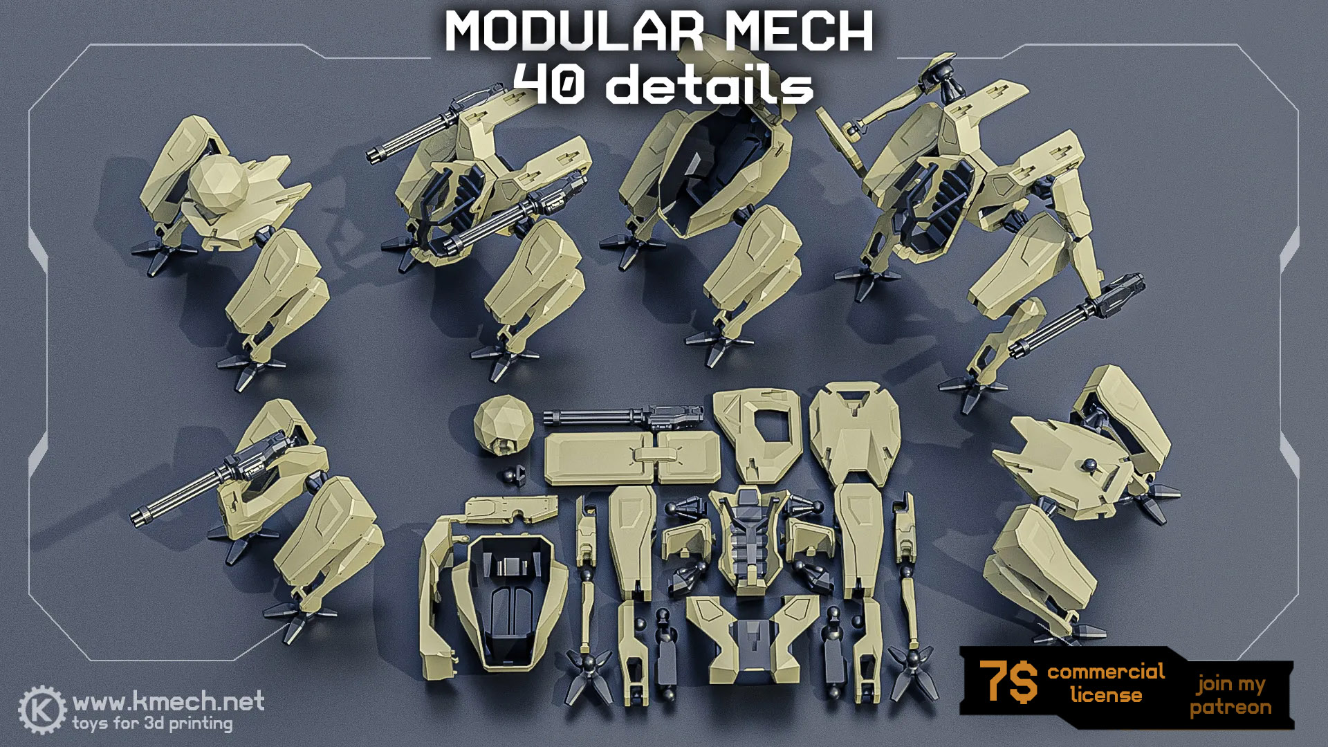 Mech Modular by Kmech Toys | Download free STL model | Printables.com