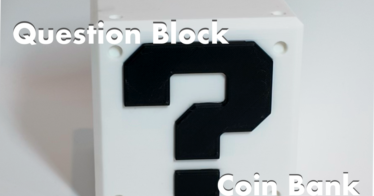 Question Block Coin Bank by Mints Prints | Download free STL model ...