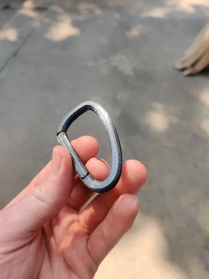 Print-In-Place Carabiner by Broccolium | Download free STL model ...