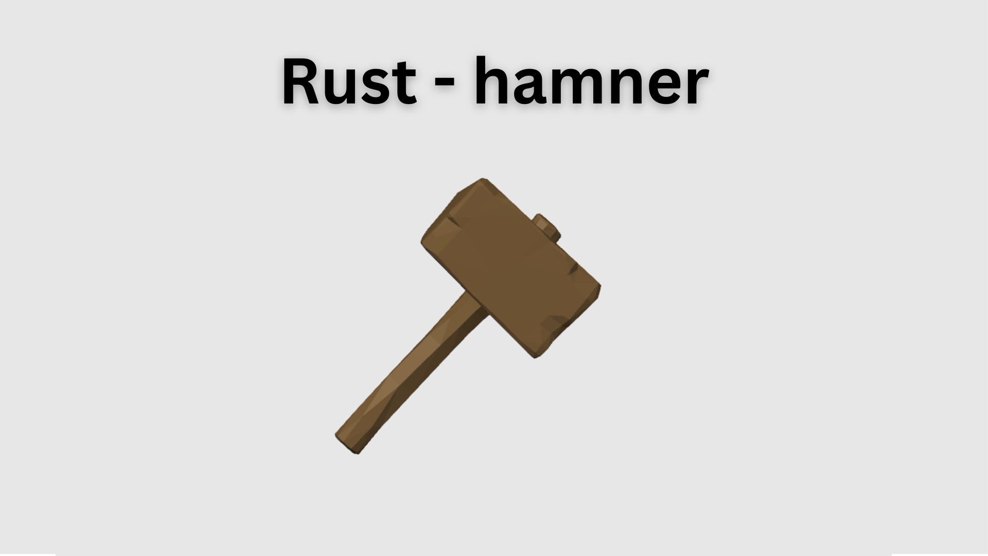 Hammer - Rust por lookawilduser | Descargar modelo STL gratuito ...