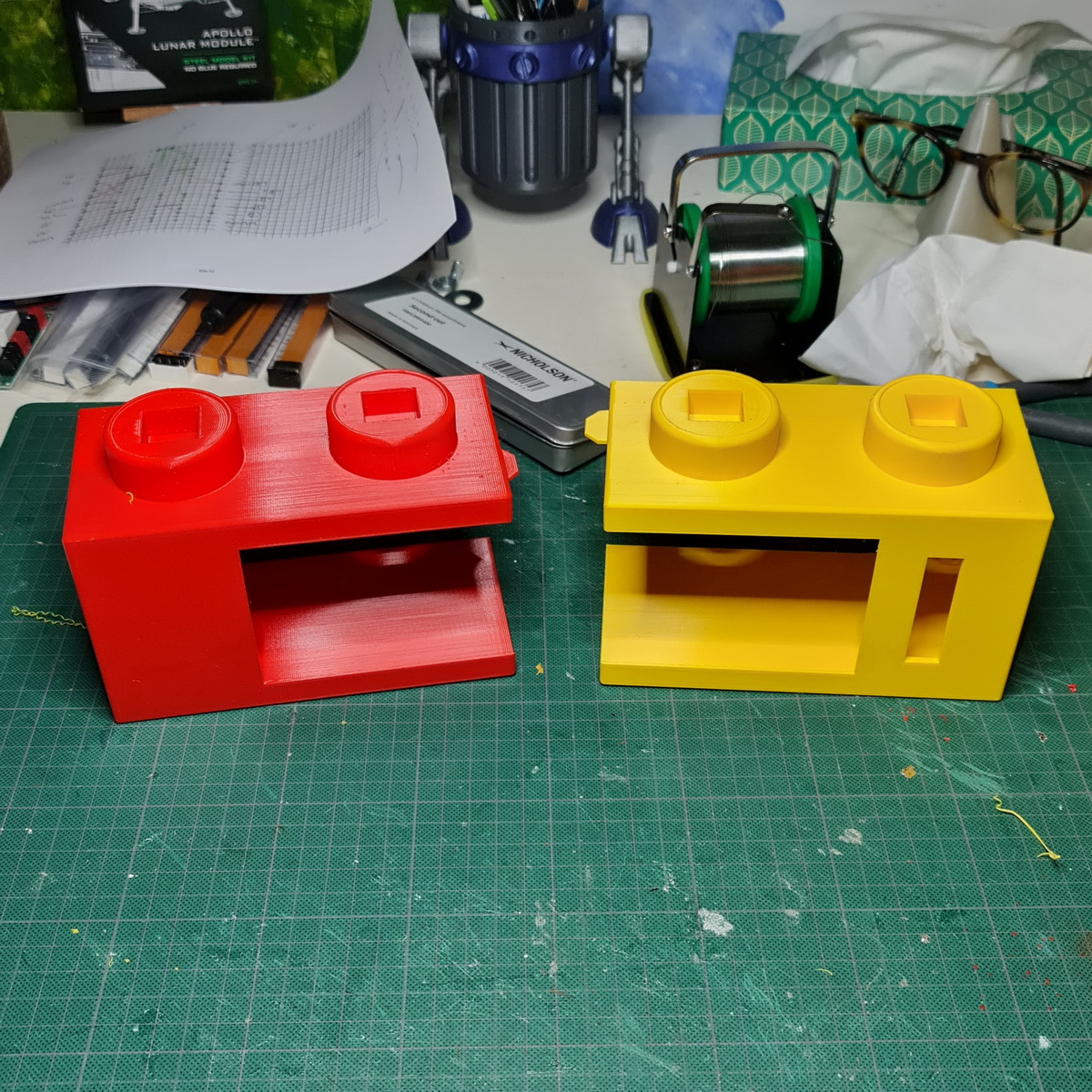 Lego NeoPixel Alarmclock by John Pauw | Download free STL model ...