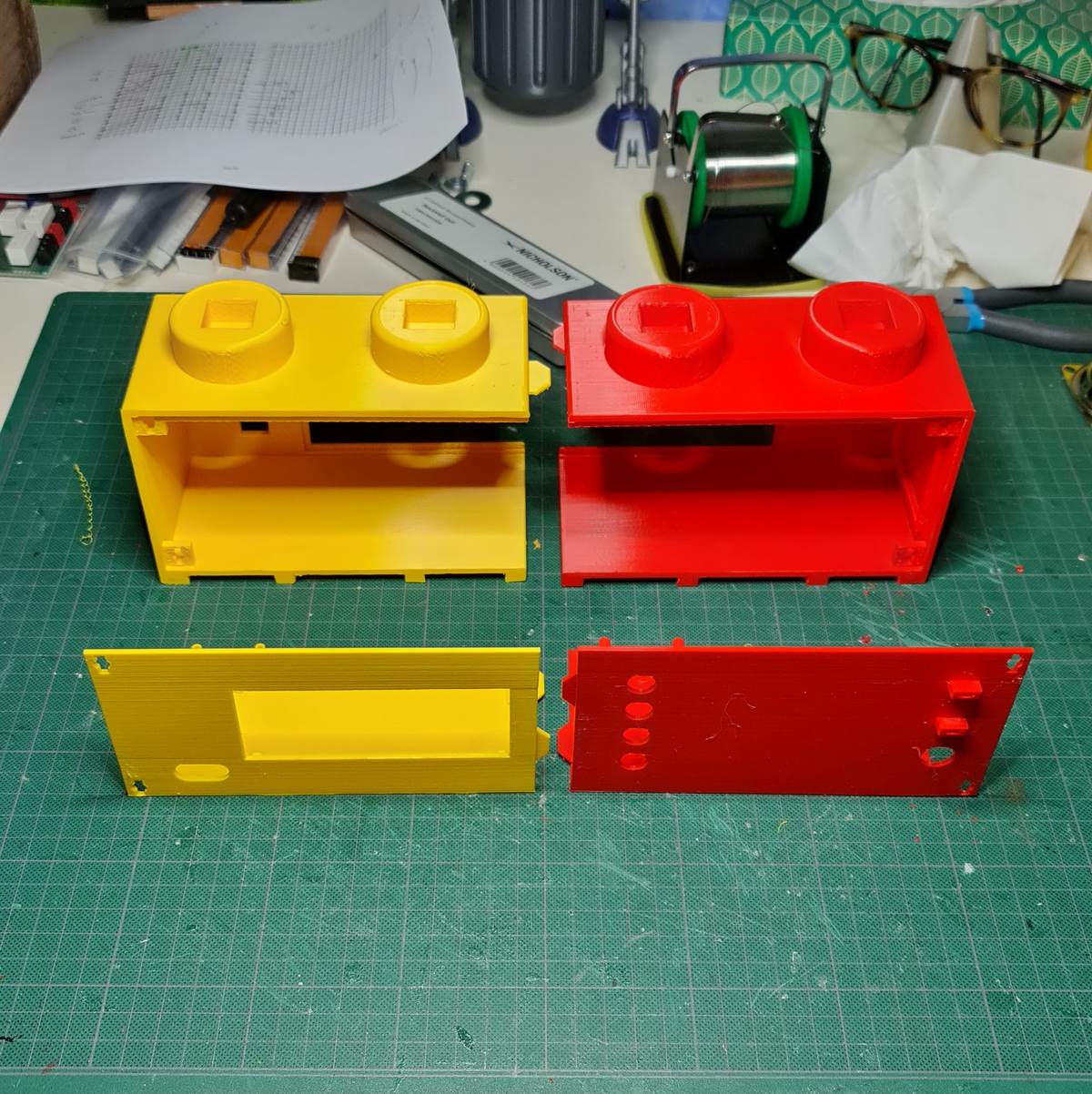 Lego NeoPixel Alarmclock by John Pauw | Download free STL model ...