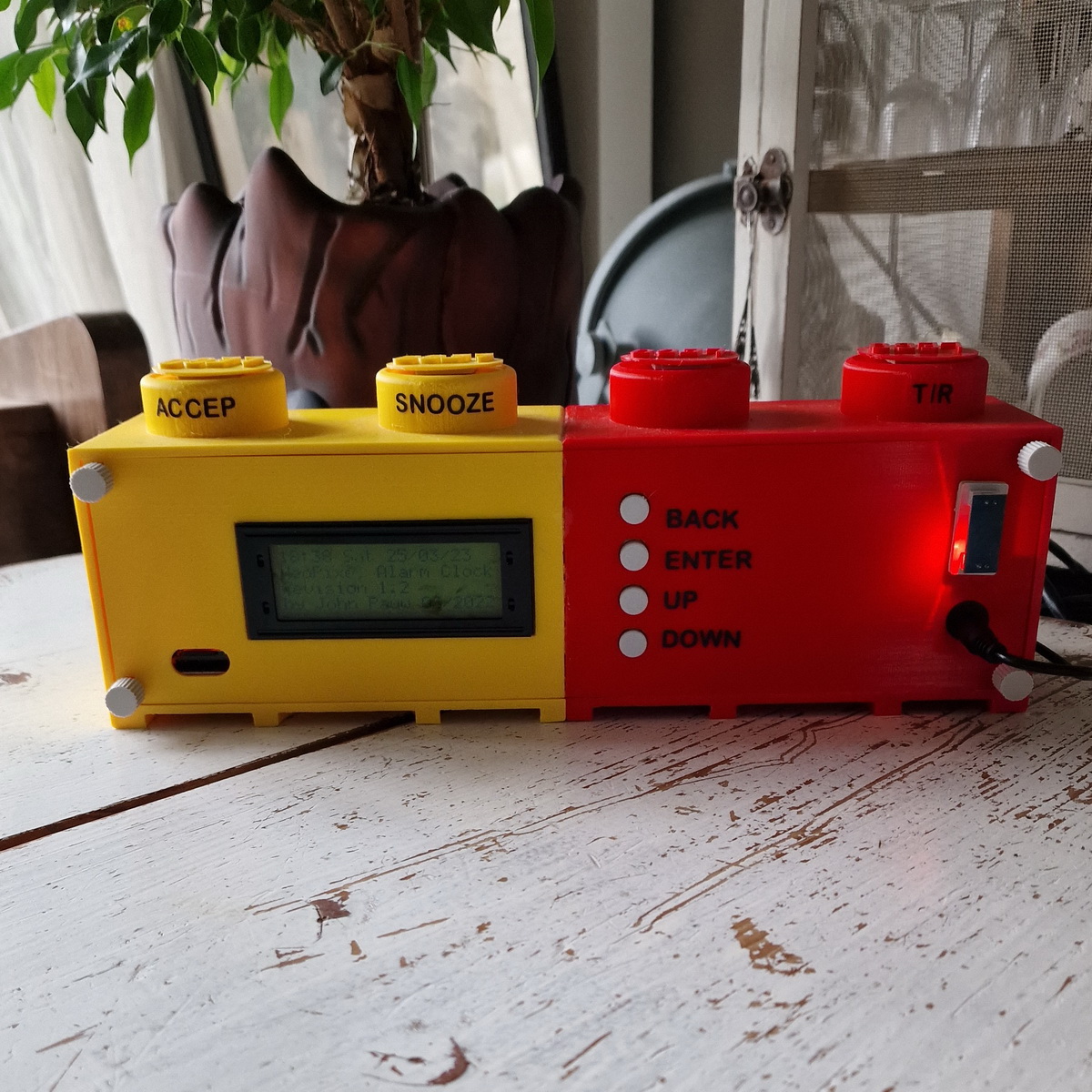 Lego NeoPixel Alarmclock by John Pauw | Download free STL model ...