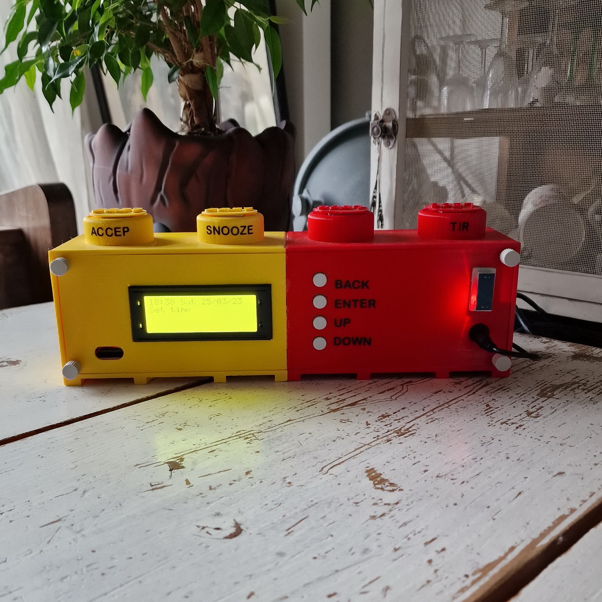 Lego NeoPixel Alarmclock by John Pauw | Download free STL model ...
