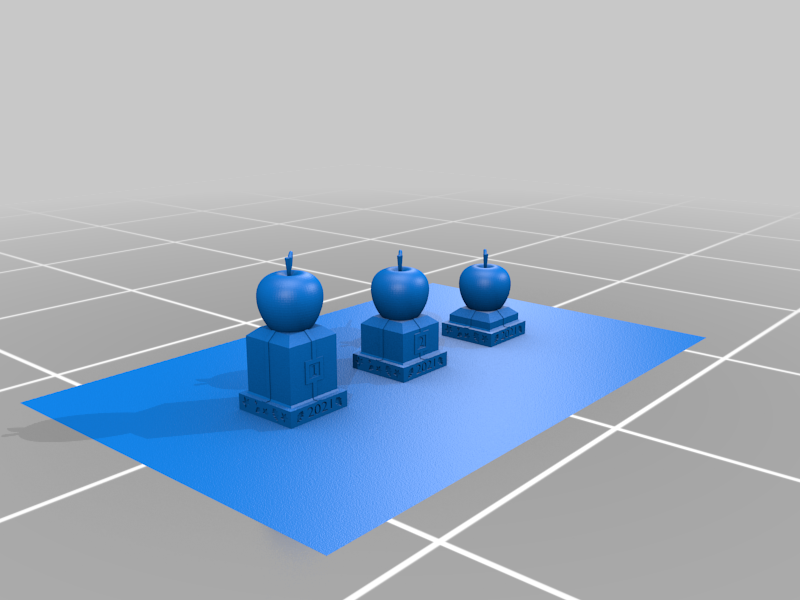 Fall Apple Trophies by Adrian Willett | Download free STL model ...