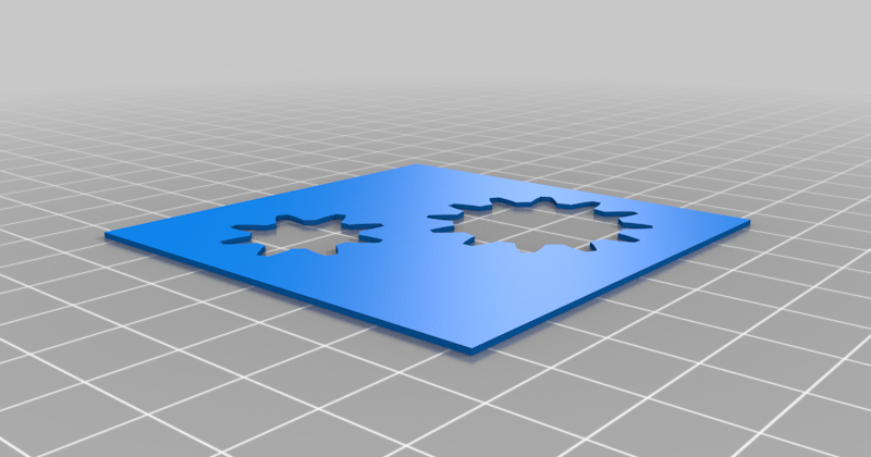 Gear Stencil by Adrian Willett | Download free STL model | Printables.com