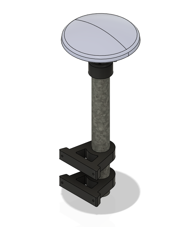 GNSS Antenna Pole Mount by Stijn_ | Download free STL model ...