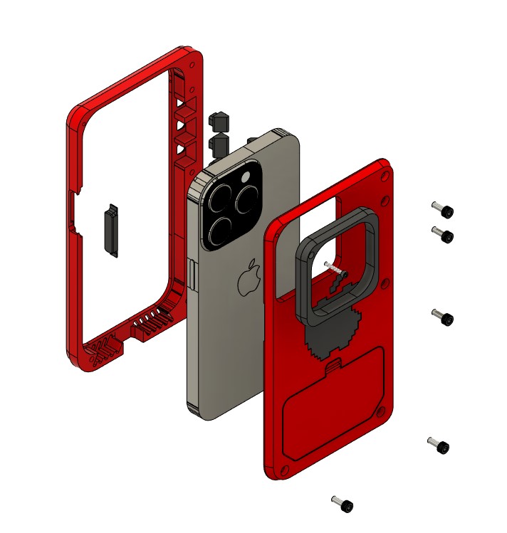 Handheld GBA Console Style front mounted button iPhone 15 pro Cover by ...