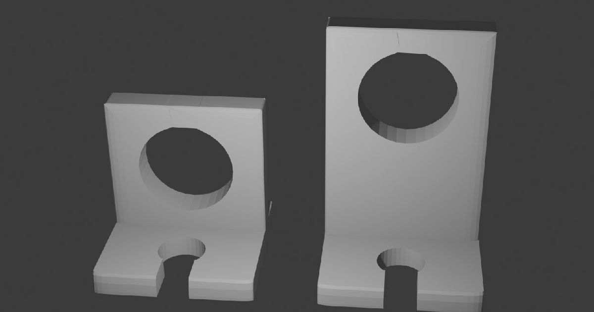 Tube Mounts (with inserts for suction cups) by A2G ALIZARD GAMING ...