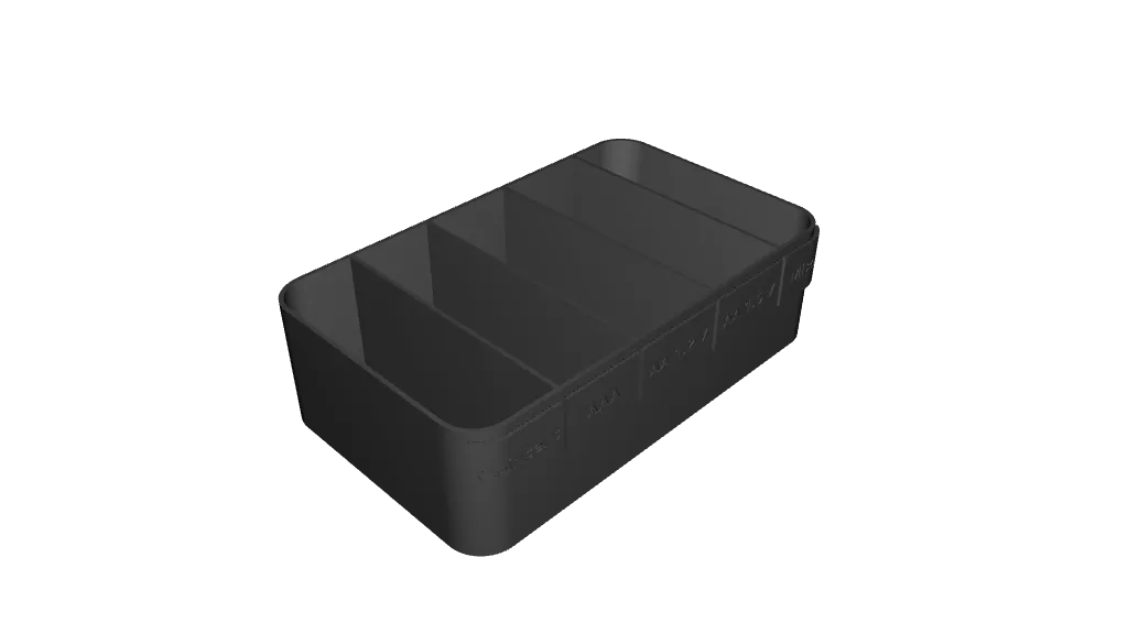 Dry cell battery container by jaeseopark | Download free STL model ...