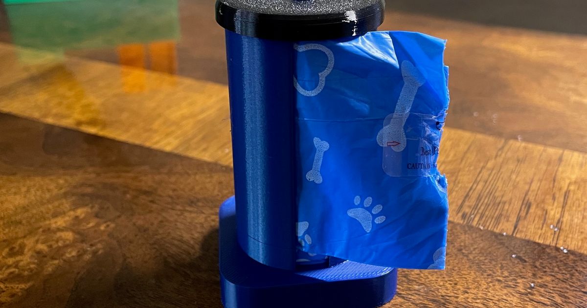 Poop Bag Holder / Stand with slot and flex lid by ronguest | Download ...