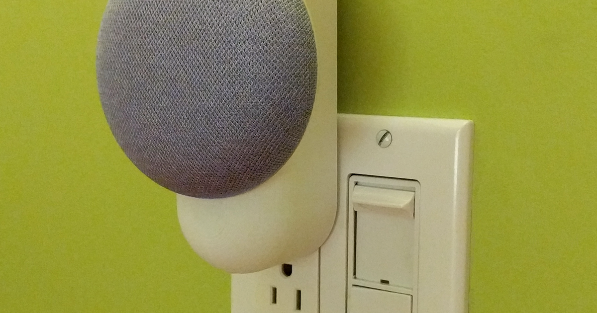Clean & Minimal Google Nest Home Mini Outlet Mount (US/UK compatible ...