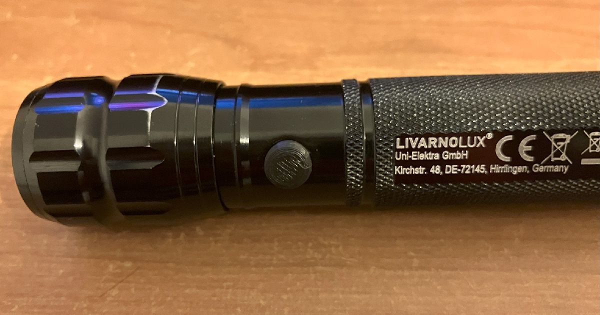 Flexible button cover replacement for flashlight Livarnolux by Petr ...