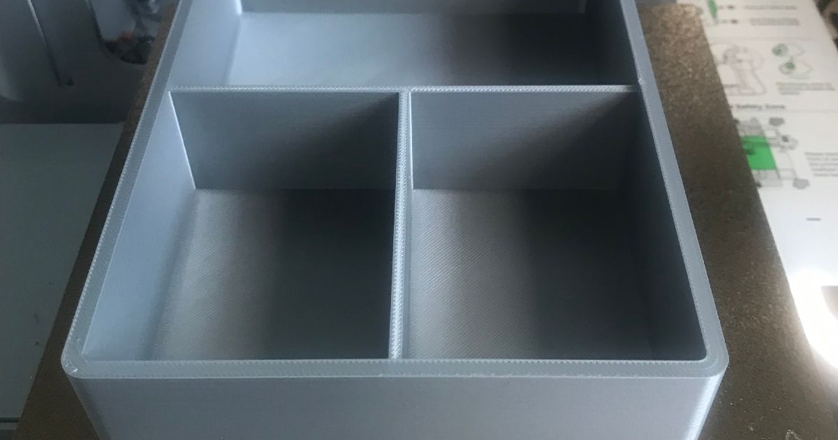 Basic Parametric Box with Dividers Design by Jack B | Download free STL ...