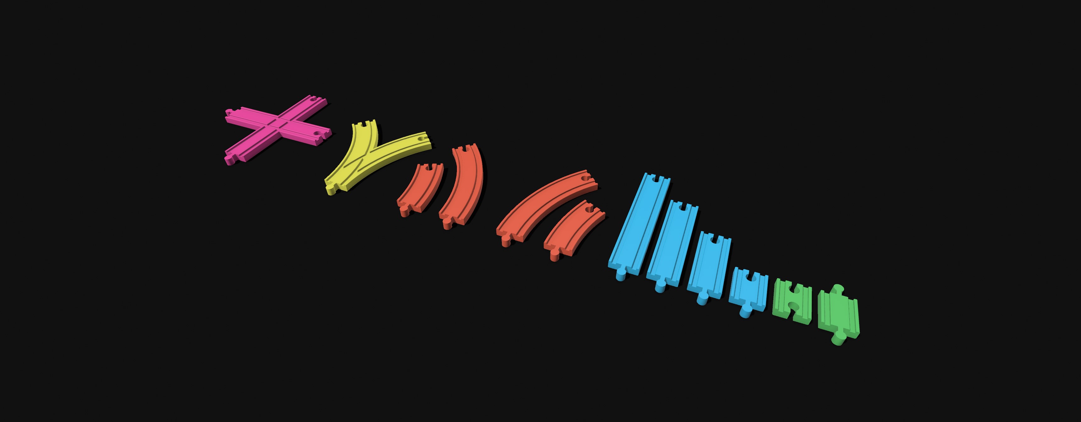 Rail Track Set Brio by PreChass | Download free STL model | Printables.com