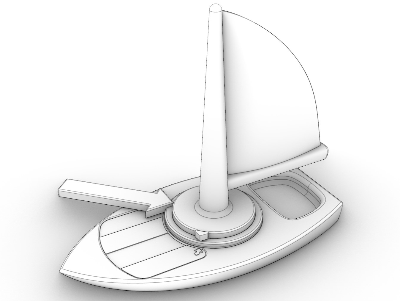 Add your own text (Sailboat teaching model) by Guenther | Download free ...
