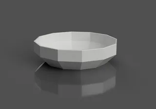 Low Poly Tray / Bowl by Markus | Download free STL model | Printables.com