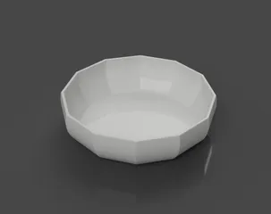 Low Poly Tray / Bowl by Markus | Download free STL model | Printables.com