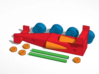 Mini F1 Racing Car Kit by fluffypuffysquirrel | Download free STL model ...