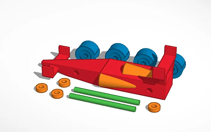 Mini F1 Racing Car Kit by fluffypuffysquirrel | Download free STL model ...