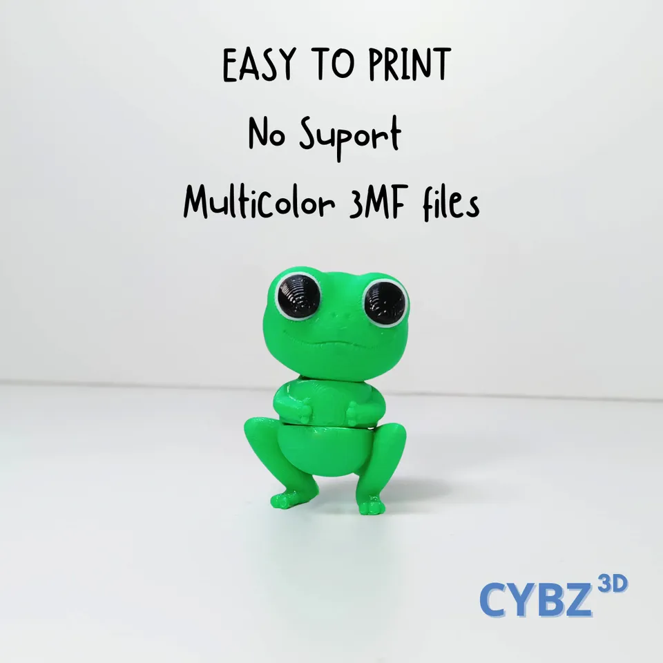 CUTE FROG ARTICULATED, 3MF INCLUDED, TINY FROG FLEXI by Cybzoo3d ...