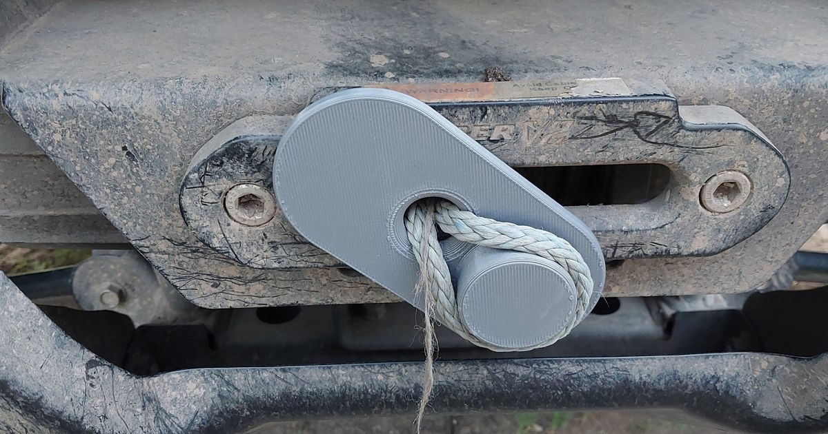 ATV/Jeep winch line protector by Rat_Patrol | Download free STL model ...