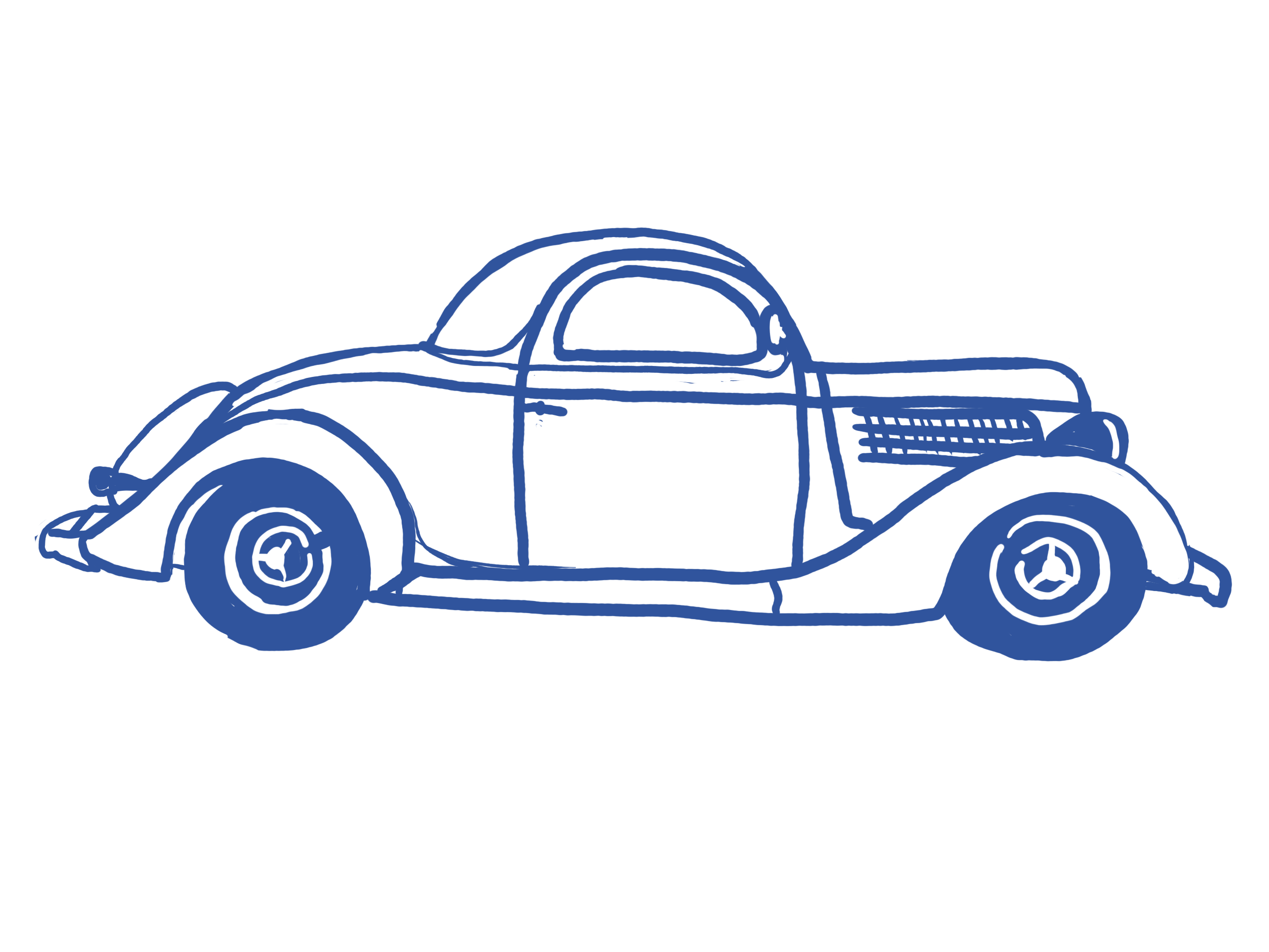 3 window coupe line art by Shannon Iannone | Download free STL model ...