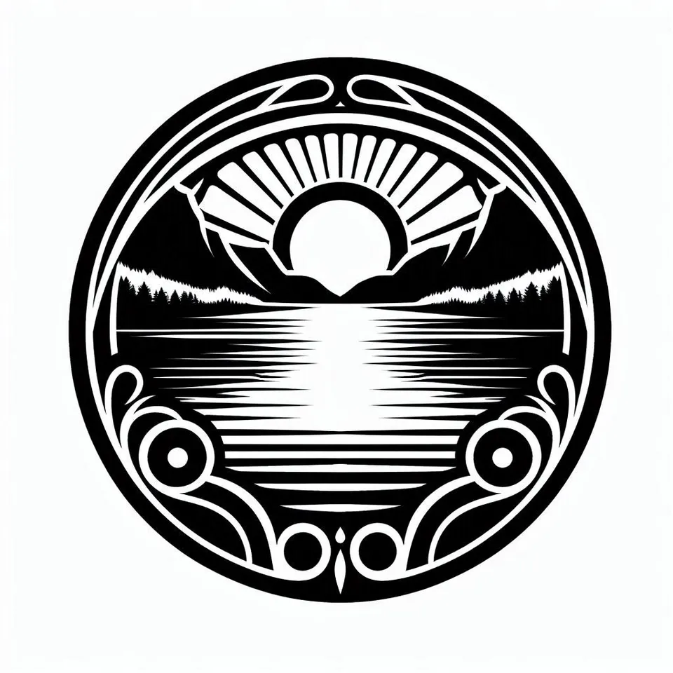 Wall art: Sunset (two colours) by Nina Máčová | Download free STL model ...