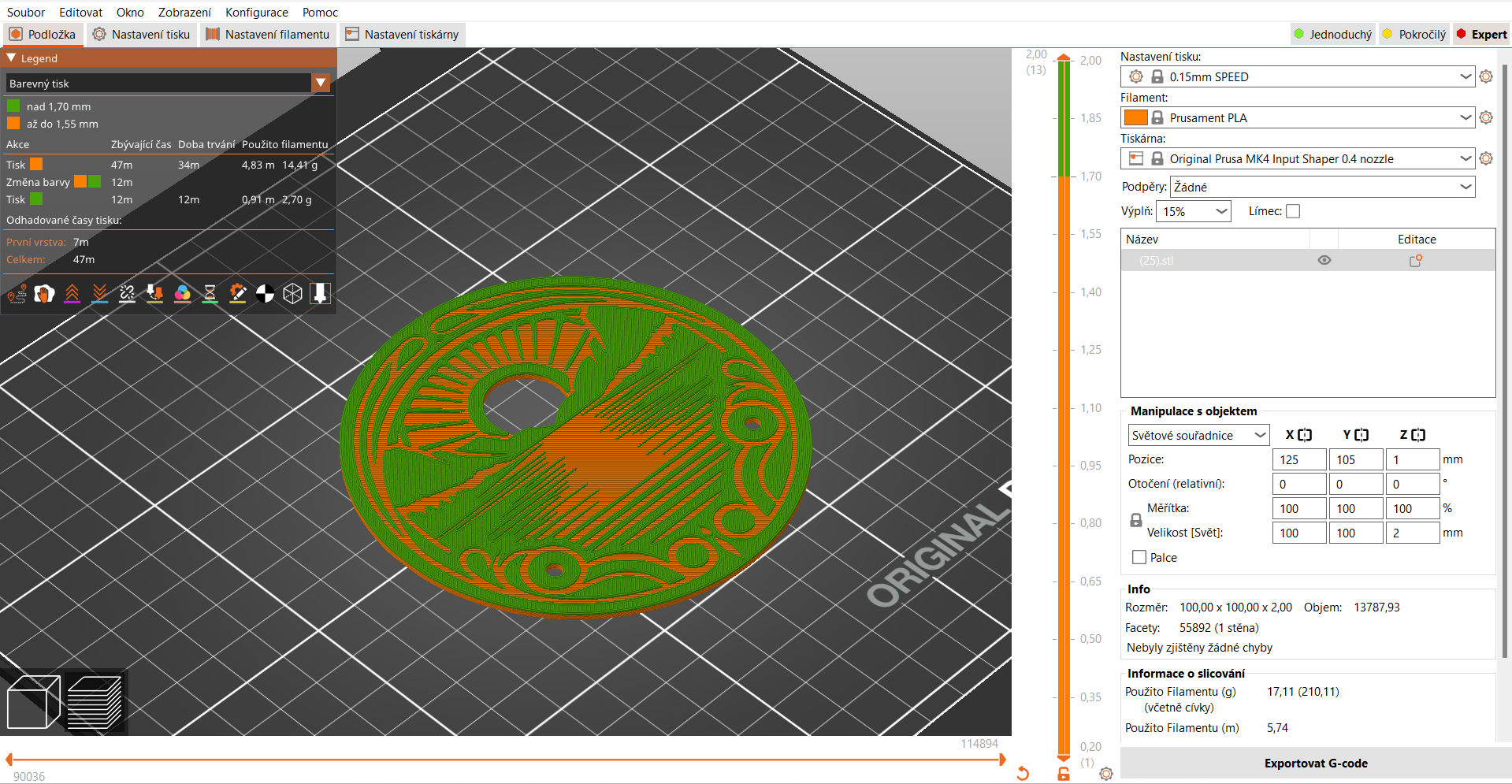 Wall art: Sunset (two colours) by Nina Máčová | Download free STL model ...