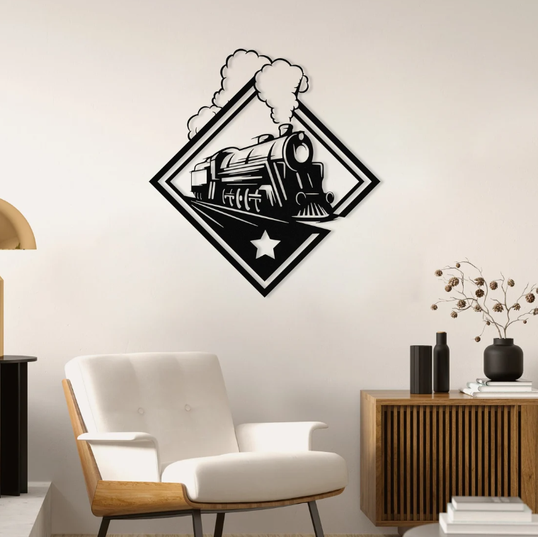 Train Wall Decor by Jura Švébiš | Download free STL model | Printables.com