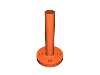 6384 prop flange shaft for balancing by lishine | Download free STL ...