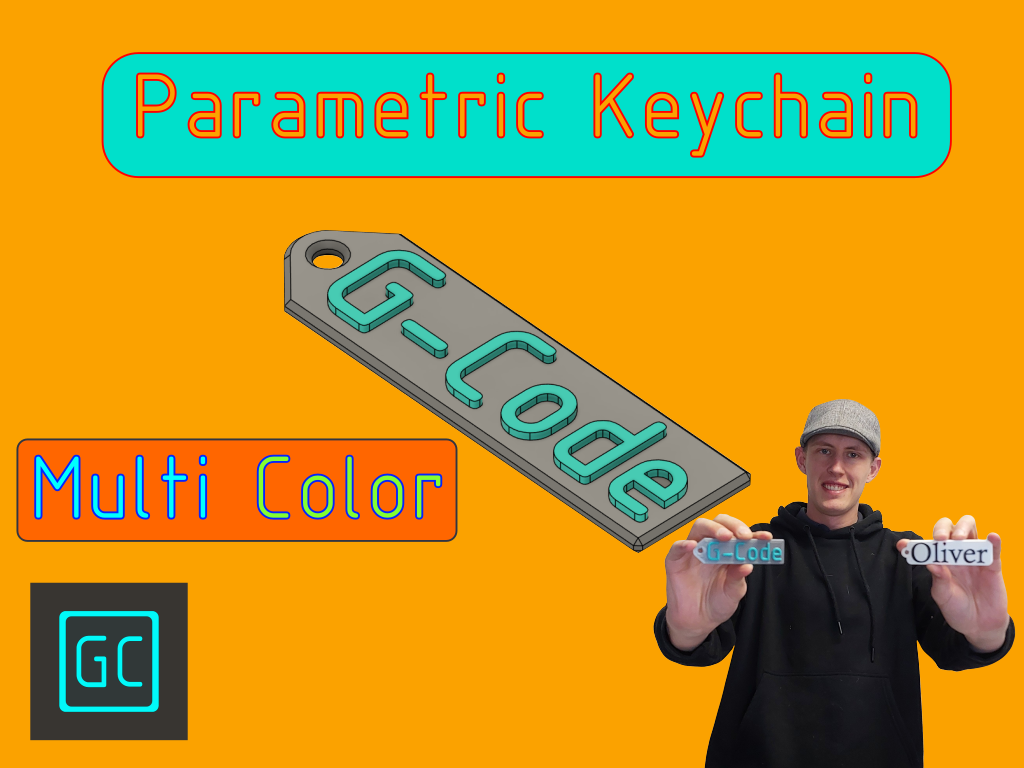 Parametric Keychain by Hermias | Download free STL model | Printables.com
