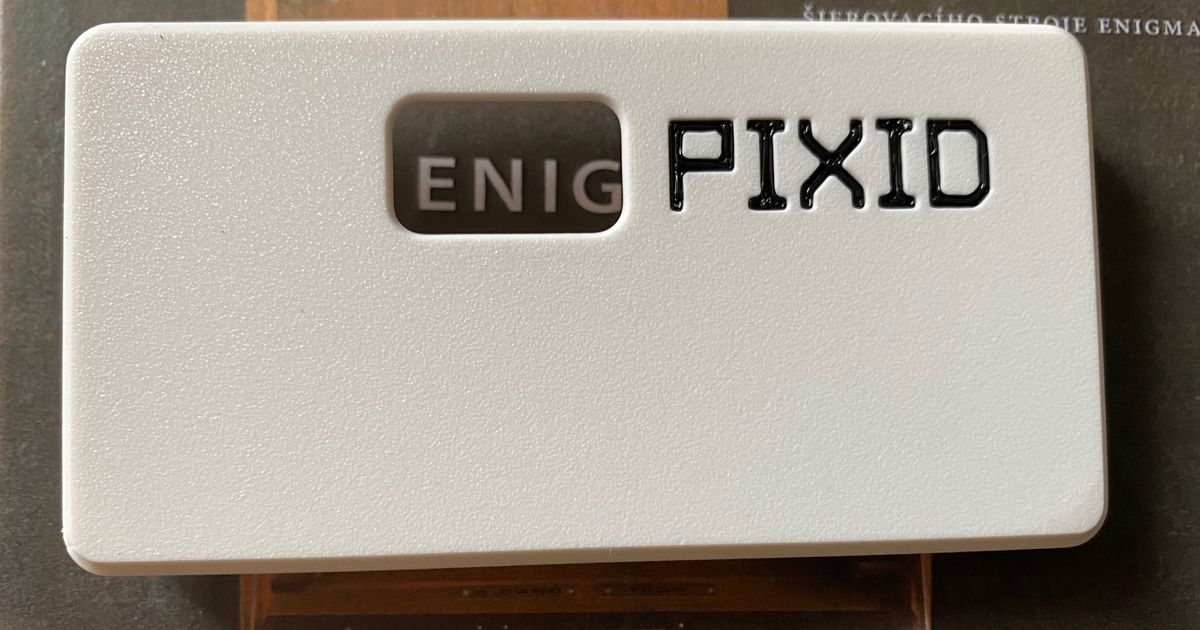 Víko Pixid s nápisem by zelez | Download free STL model | Printables.com