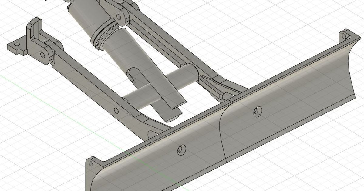 Huina Excavator Blade by daver18qc | Download free STL model ...