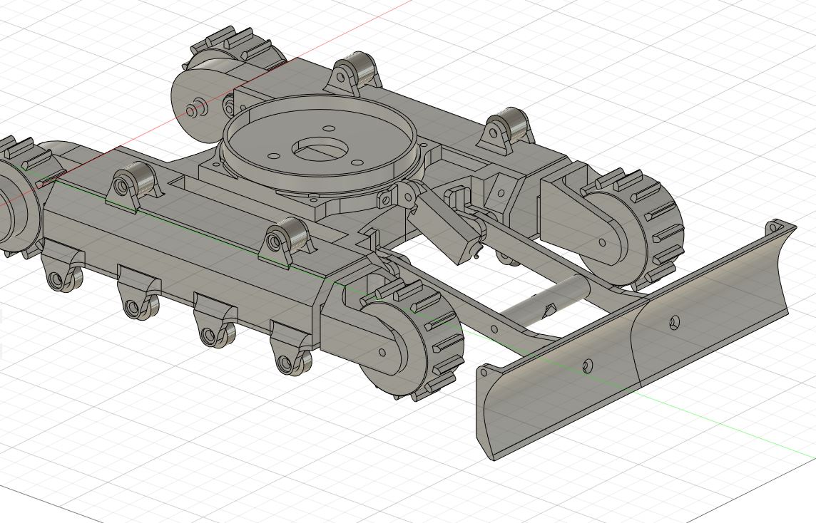 Huina Excavator Blade by daver18qc | Download free STL model ...