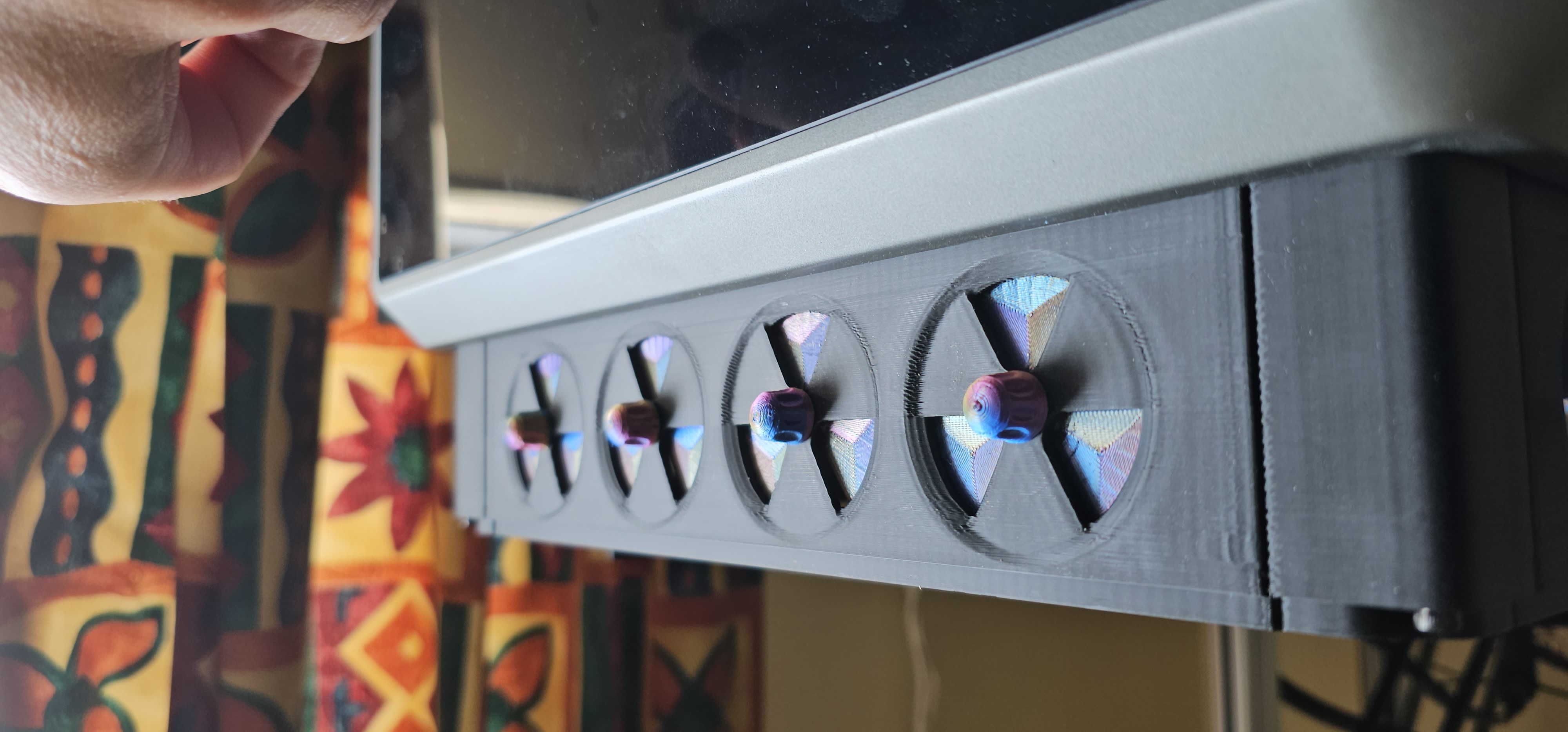 UPDATED 60mm K1/K1C lid riser with geared vents by T1tch | Download ...