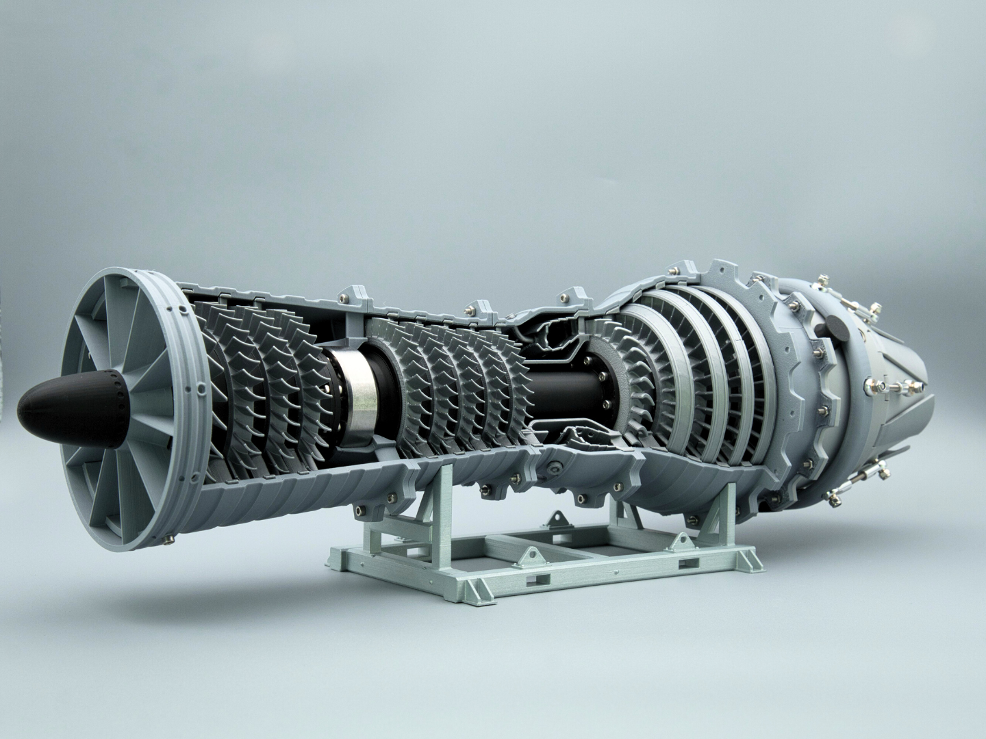 3d Printable Turbojet Engine By Linus3d Download Free Stl Model
