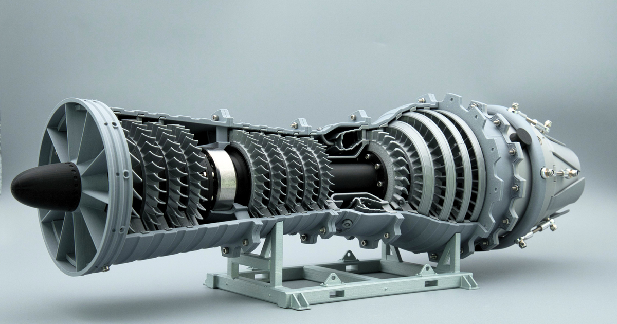 3d Printable Turbojet Engine by linus3d | Download free STL model ...