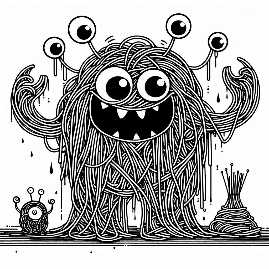 Wall Art - Spaghetti Monster by Eva Máčová | Download free STL model | Printables.com