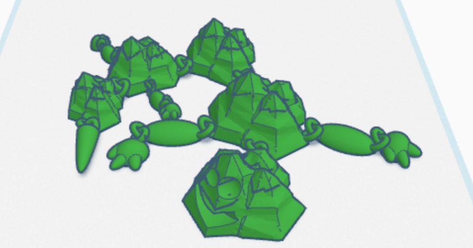 articulated rock lizard by calebprints | Download free STL model ...