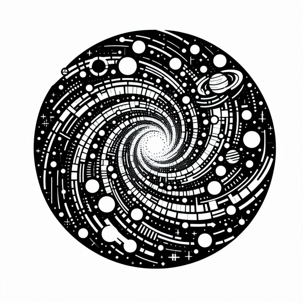 Wall art: Galaxy 2 (four colours) by Nina Máčová | Download free STL ...