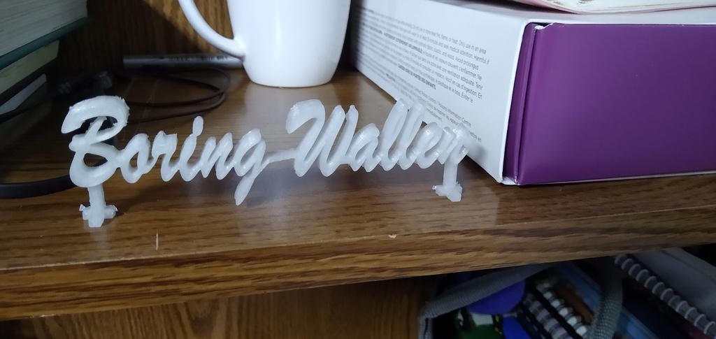 Boring Wallen Sign by Hot_Dog_Head- | Download free STL model ...