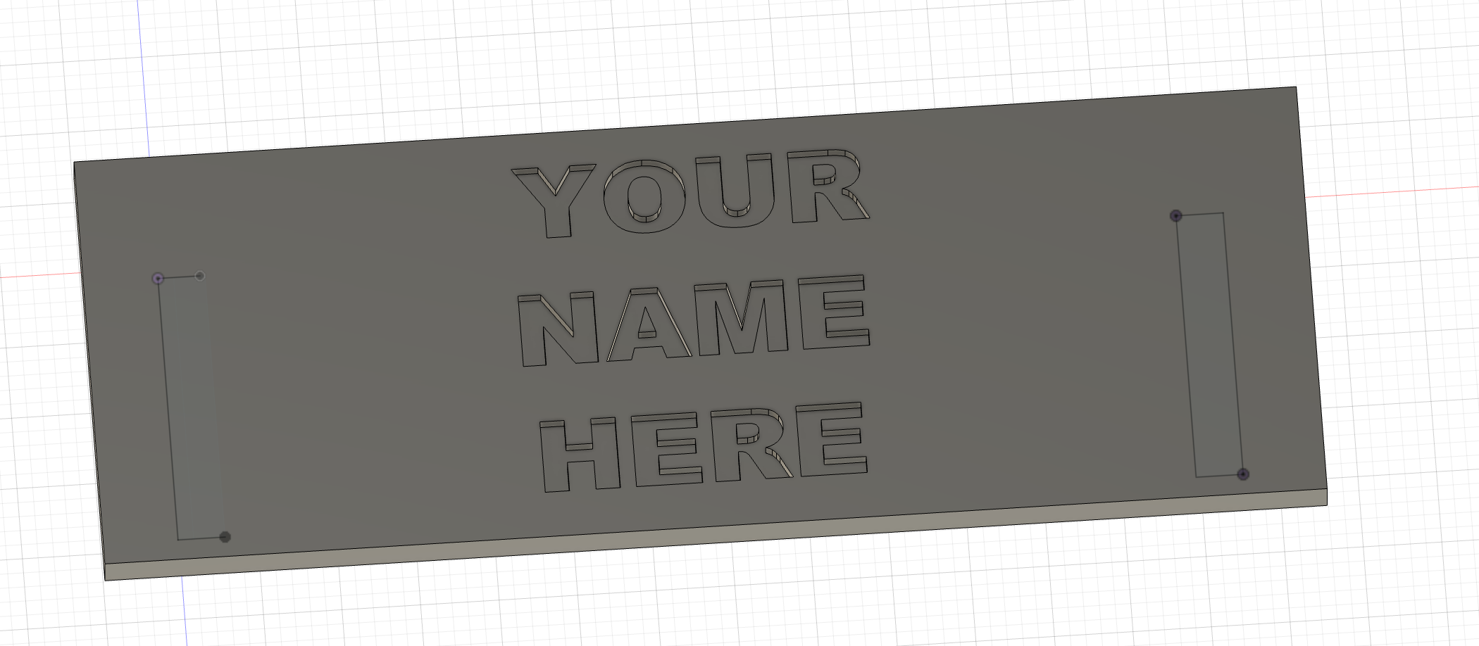 Post Box Label 3 Names by fgeck | Download free STL model | Printables.com