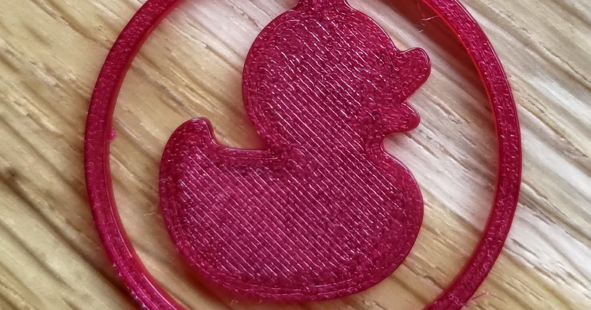 Rubber Duck Paper Clip by Bork | Download free STL model | Printables.com