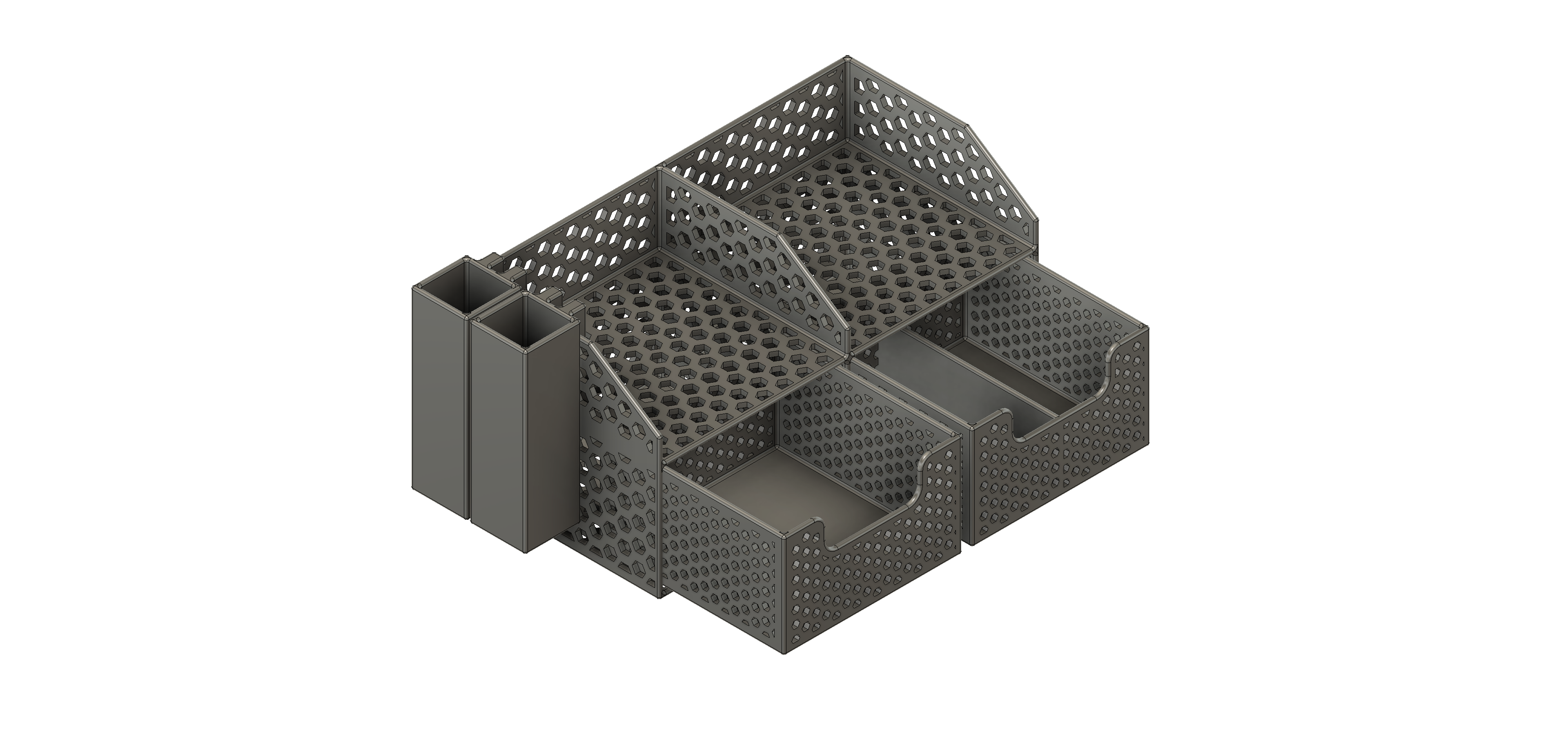 Honeycomb Desk Organizer with Drawer by JayBird_25 | Download free STL ...