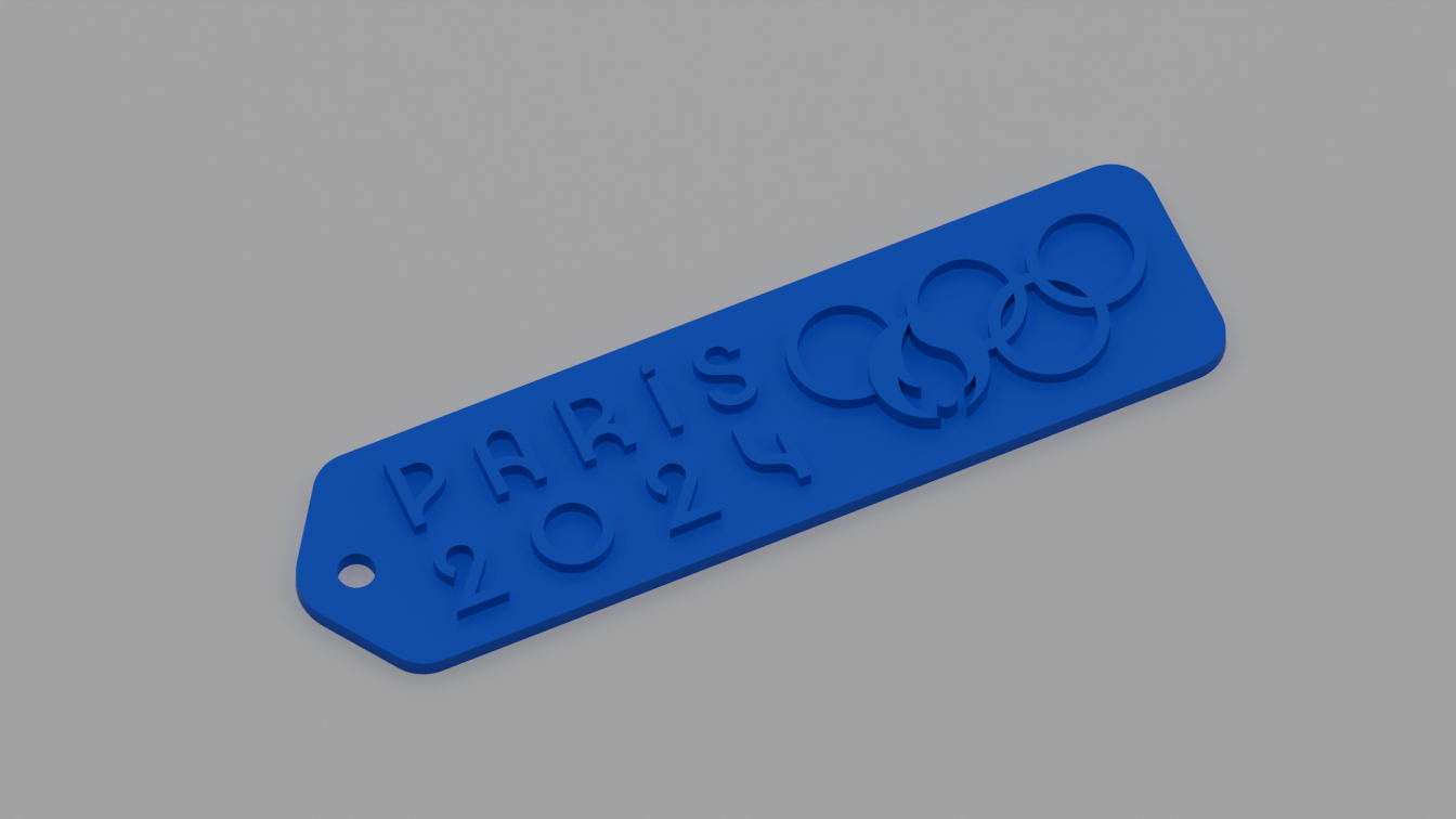 Paris 2024 Olympics keychain by G B | Download free STL model ...