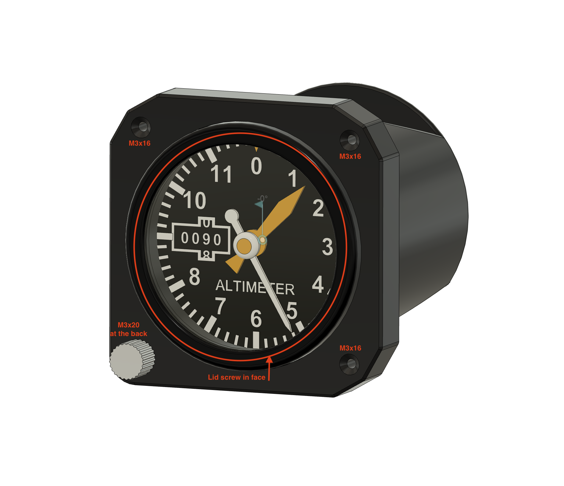 Altimeter Clock por ImpactDesign | Descargar modelo STL gratuito ...