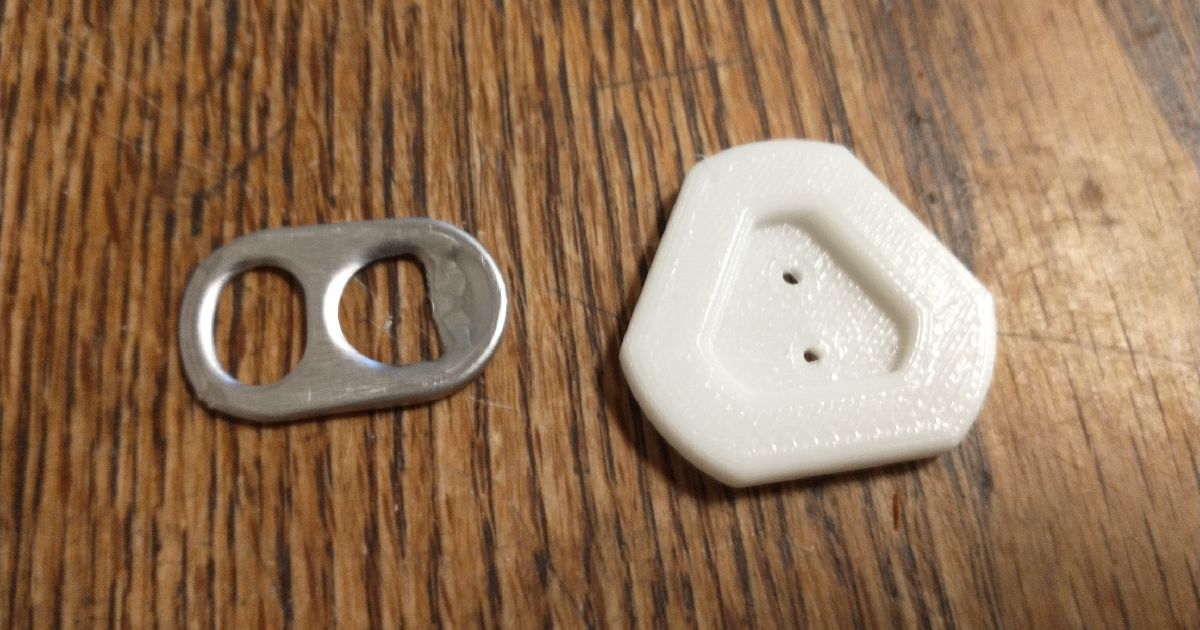 30mm Wide Ridge Rounded Triangular Button by Books | Download free STL model | Printables.com