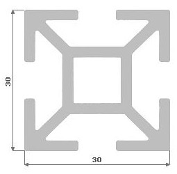30x30 alu profile brackets by parkis | Download free STL model ...