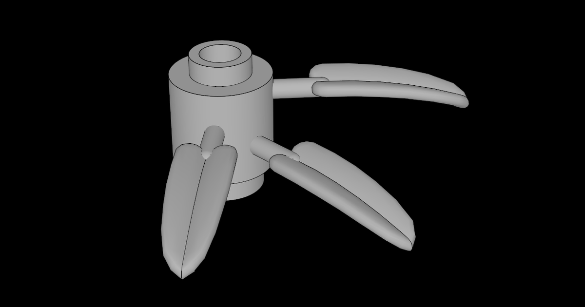 Lego Compatible (30176.dat) Plant Brick 1 x 1 Round with 3 Bamboo ...